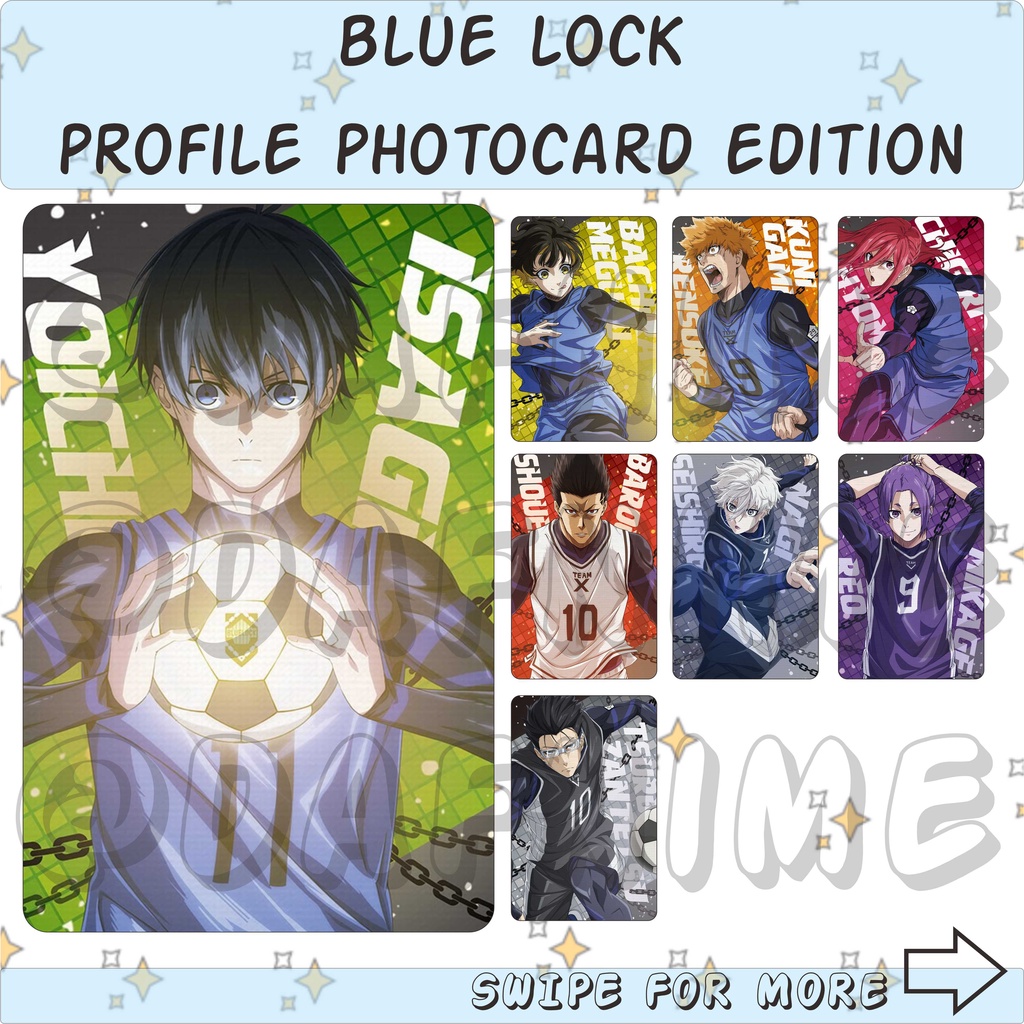 Blue LOCK PROFILE EDITION PHOTOCARD ANIME | Shopee Malaysia