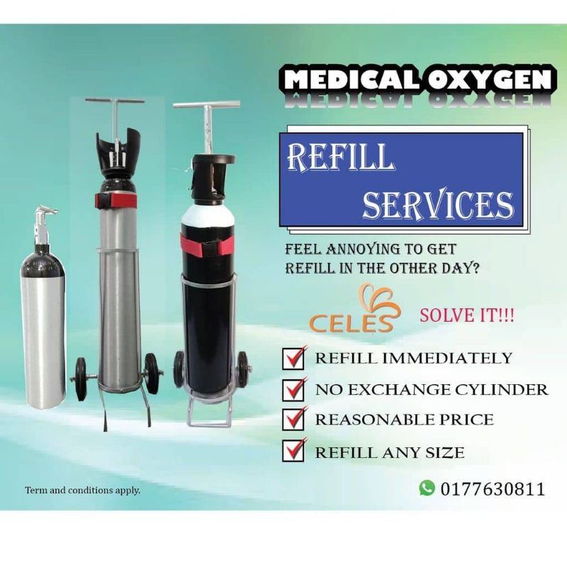 Portable Medical Oxygen Refill 10L/5L/4.6L/2.9L | Shopee Malaysia
