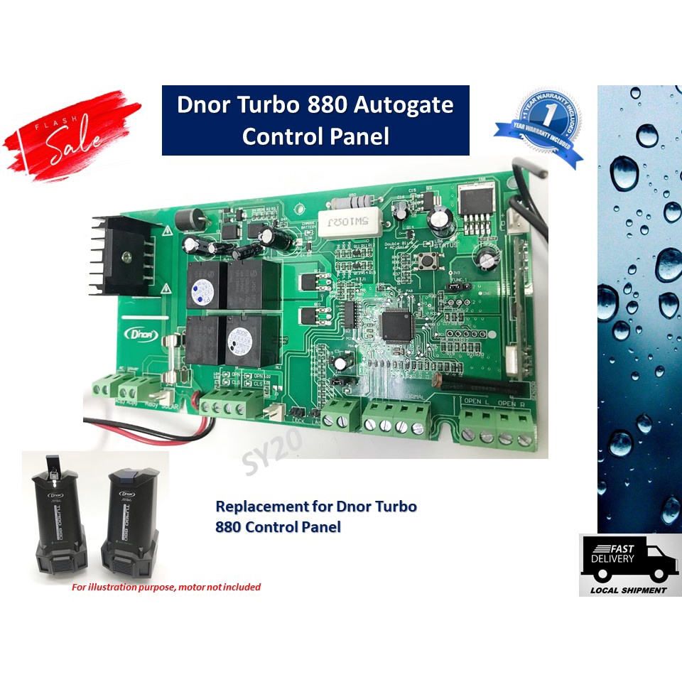 Dnor Turbo 880 Control Panel / D-Tech Board Autogate System | Shopee ...