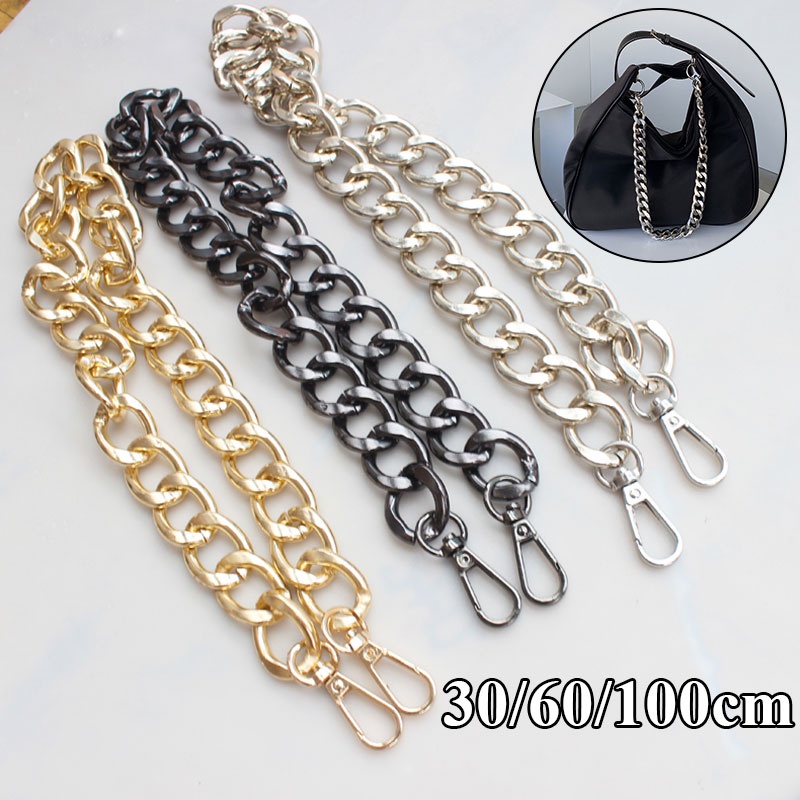 GCGCTOP Thick aluminum chain large chain plus buckle DIY jewelry ...