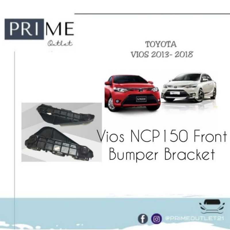 Toyota Vios Ncp150 2014-2018 Front Bumper Bracket | Shopee Malaysia