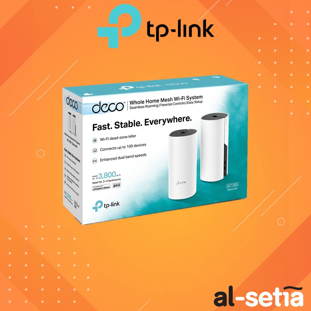 TP-Link Deco M4 / HC4 AC1200 Whole Home Mesh Wi-Fi System Support UniFi ...