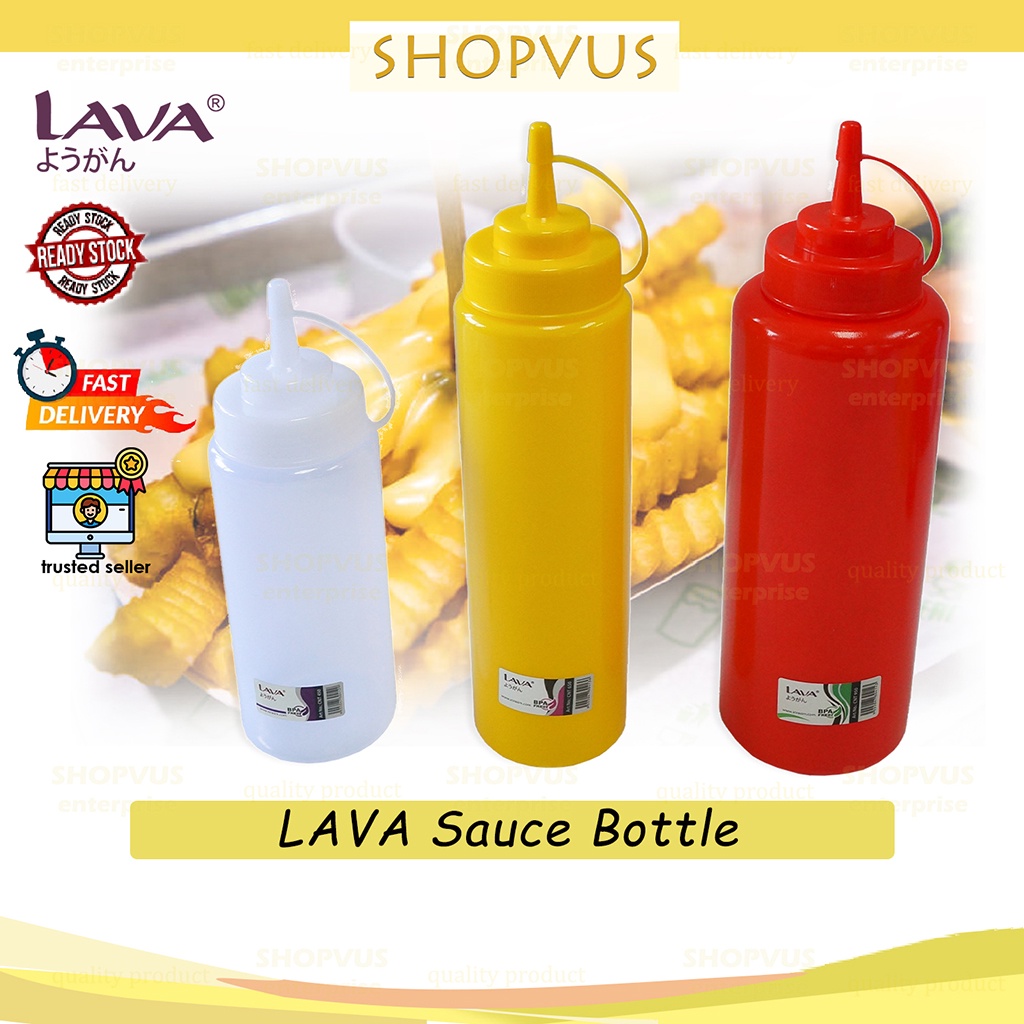 [Ready Stock] LAVA Sauce & Spices Squeezer Bottle / Sos Bottol / Bekas ...