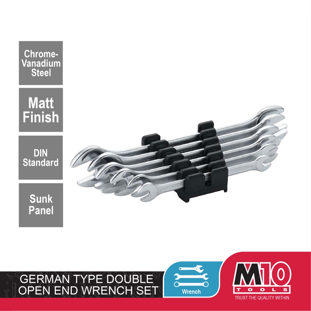 M10 Empty Rack German Type Double Open End Wrench Set - Empty Rack For ...