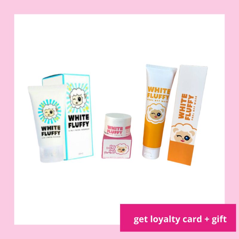 🌸 WHITEFLUFFY COMBO 3ITEMS 🌸 | Shopee Malaysia