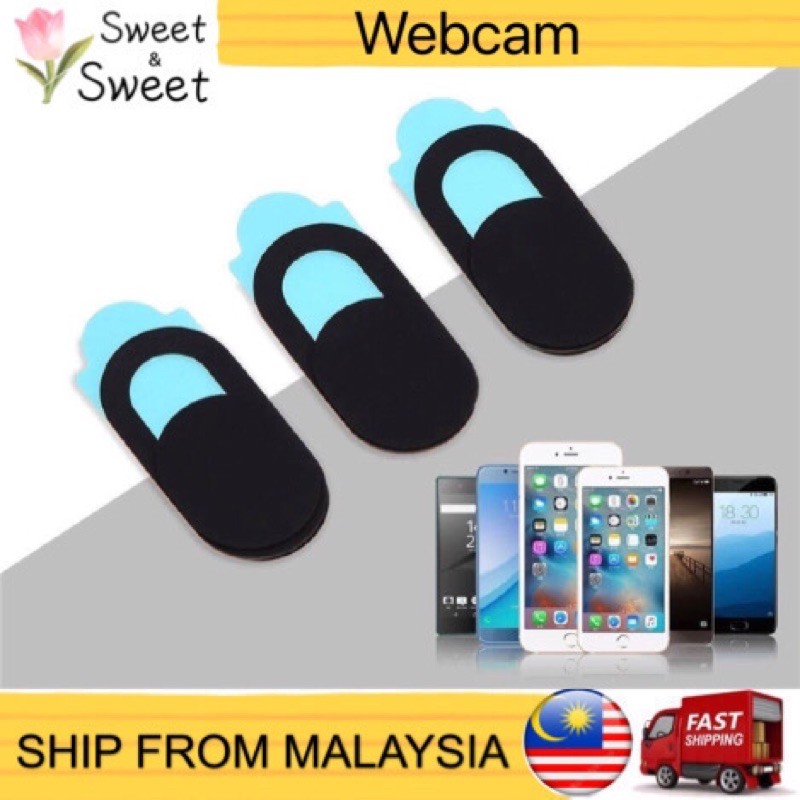 3 Piece Webcam Shutter Cover Web Camera Secure Protect Privacy for ...