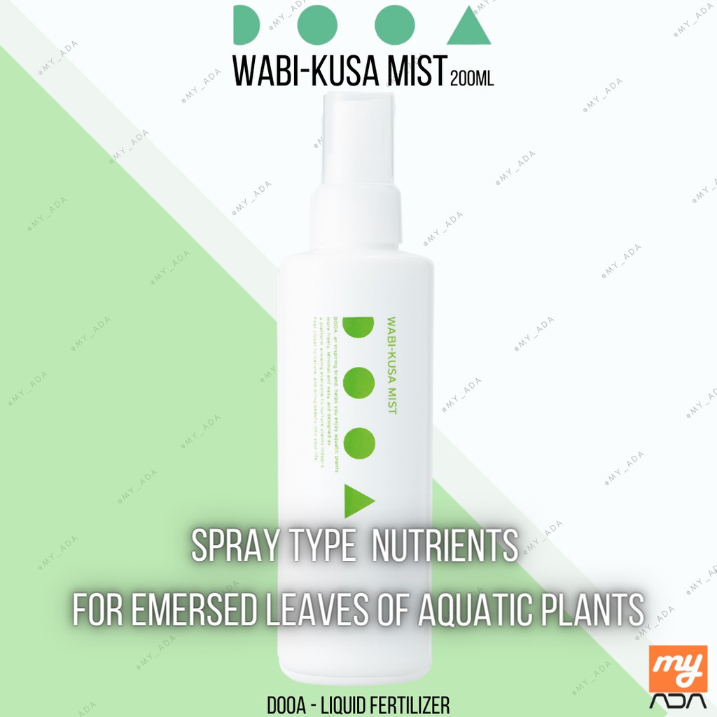 DOOA Wabi-kusa Mist 200ml Spray type Nutrients For Emersed Leaves of Aquatic Plants | Shopee ...