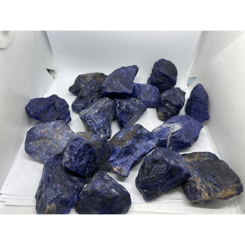 Can Choose D5310 Natural Ore/Blue Stone Blue Raw Ore Handle Toy Piece ...