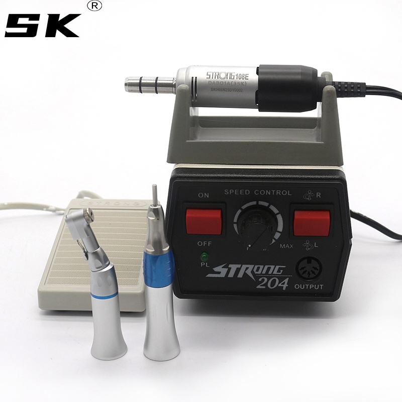 Strong 204 micromotor Dental lab Machine Polish 102 Handpiece Equipment ...
