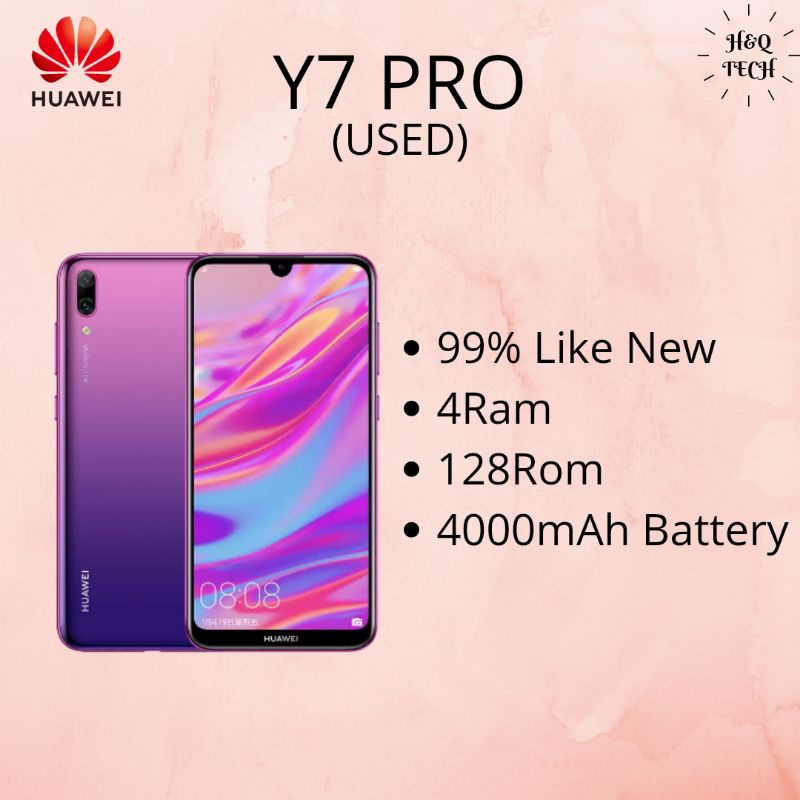 HUAWEI Y7 PRO 2019 4GB RAM+128GB ROM 6.26 INCH FULLSET 4G LTE 4000MAH ...