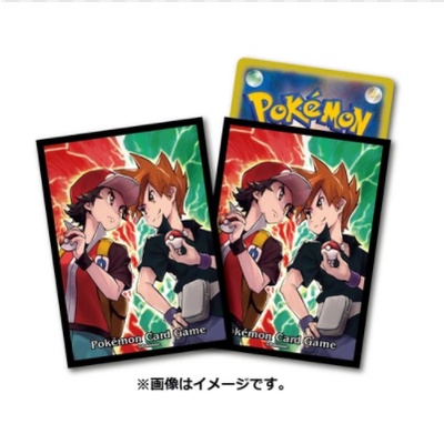 [Pokemon Japan] Sleeve-Red & Green Pattern Real Copyright Pokémon ...