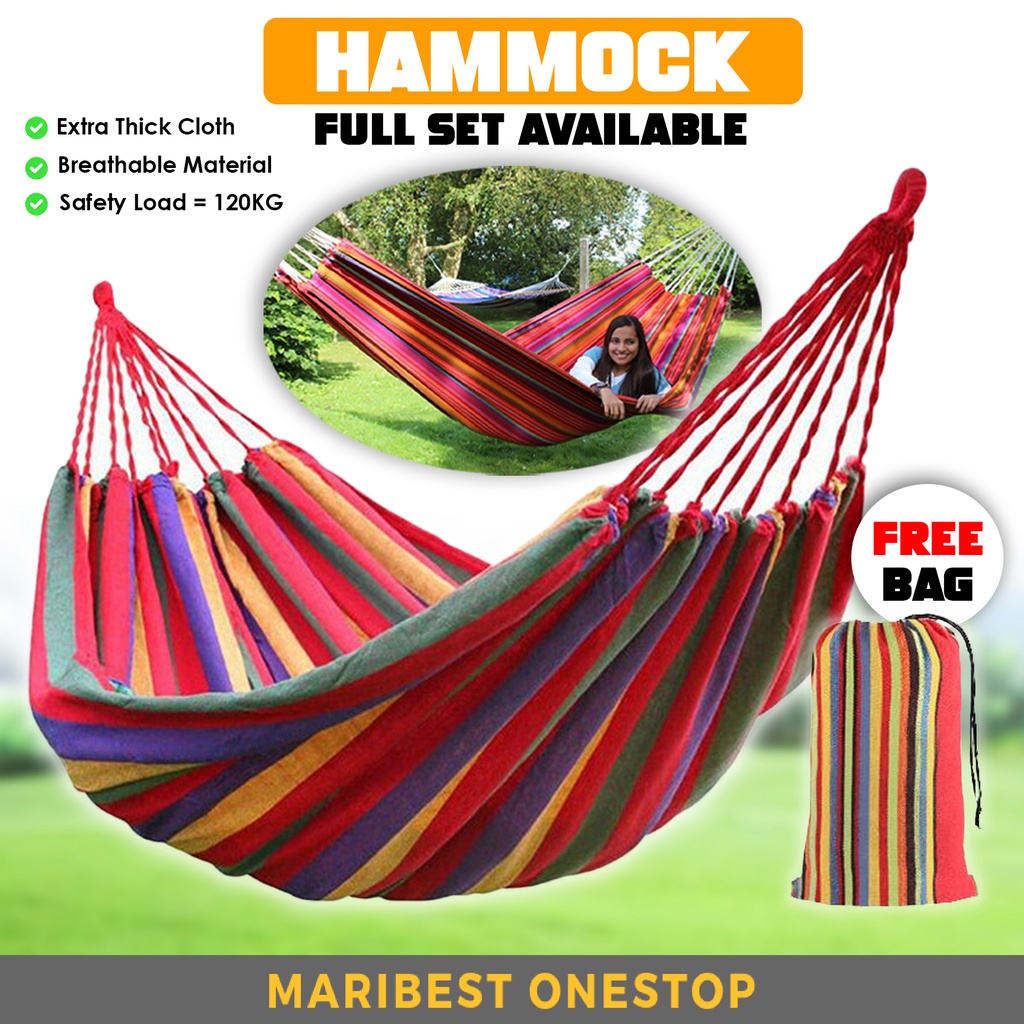 Camping Hammock outdoor Hammock gantung Buaian Gantung Outdoor hamok ...