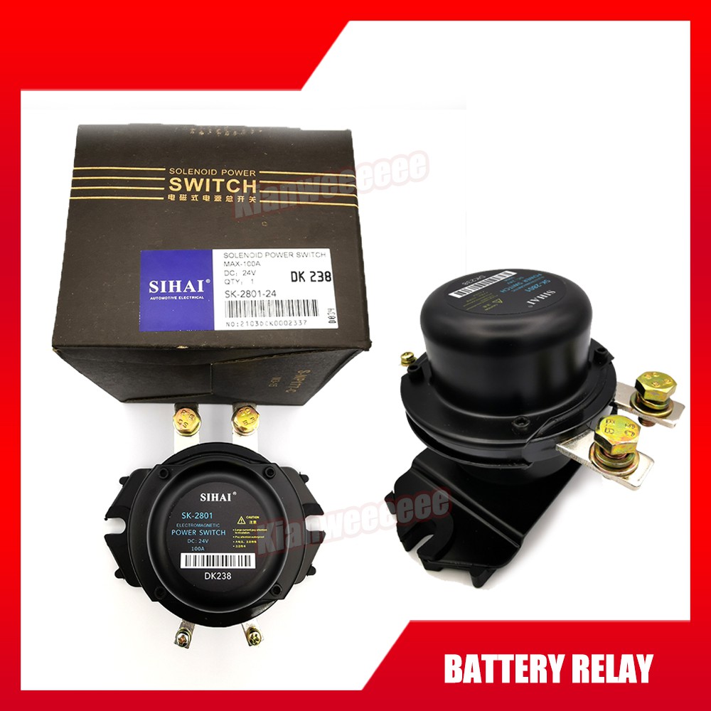 SIHAI SK2801 DK238 Battery Relay Solenoid Power Switch 24V For Truck ...