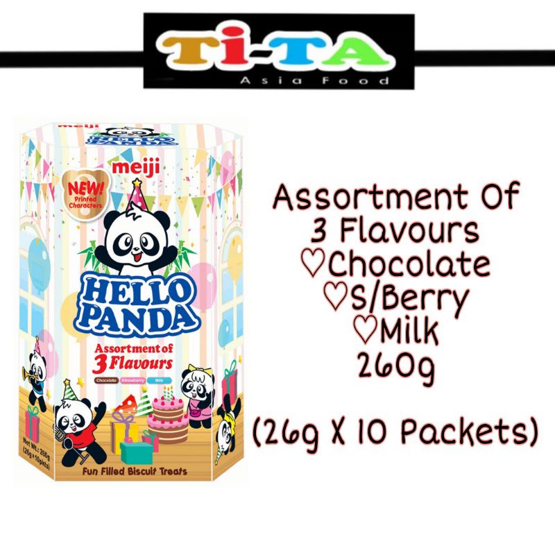 Tita Meiji Hello Panda Biscuit Filling (26g X 10 Packets) | Shopee Malaysia