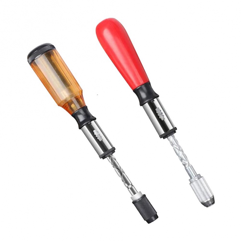 Push Pull Multi-bit Ratchet Screwdriver Set 5 In 1 Multi Tool Press ...