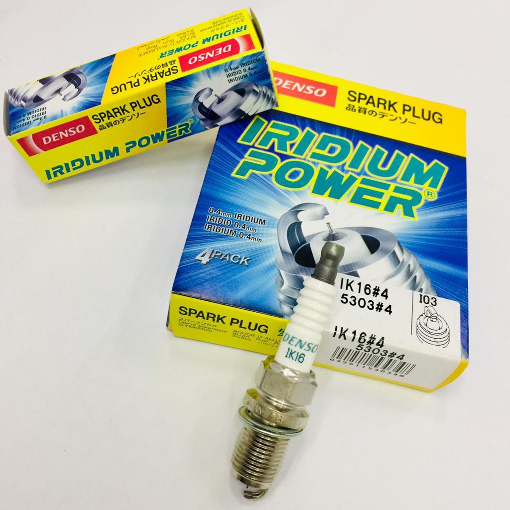 DENSO IK16 IRIDIUM POWER SPARK PLUG 1SET =4PCS (Vios, Altis) | Shopee ...