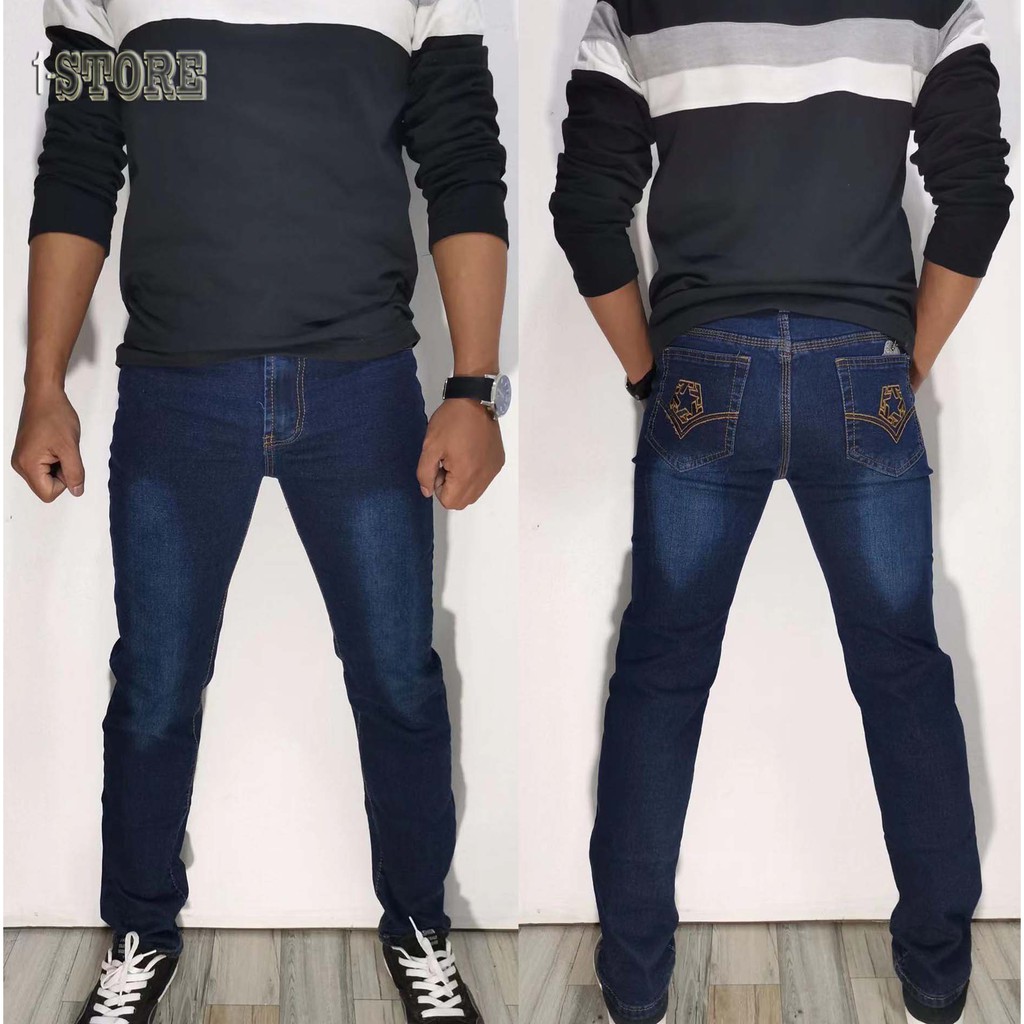 MPJ Bp Man Jeans Deep Blue Pants Straight Jeans New Style Trendy Jeanas ...