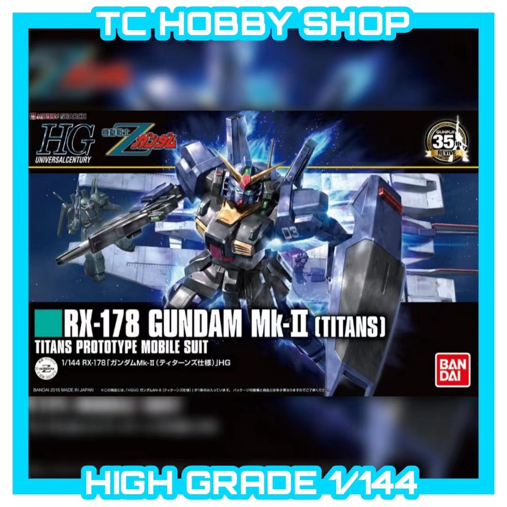 (Ready Stock) Bandai HGUC HG 1/144 RX-178 Gundam MK-II MK-2 Mark II TITANS Mobile Suit Model Kit ...