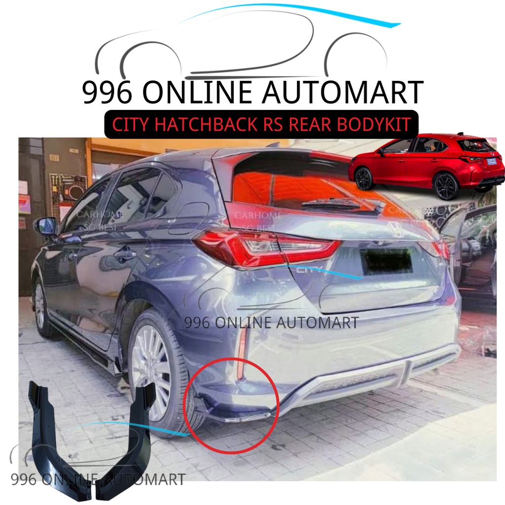 CITY HATCHBACK RS BODYKIT / RS REAR SIDE DIFFUSER / RS DIFUSER GLOSSY ...