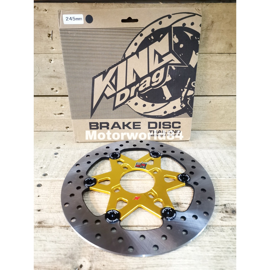 PIRING DISC KING DRAG PIRING DISK PLATE 6PIN 245MM 4HOLE Y15ZR Y125ZR ...