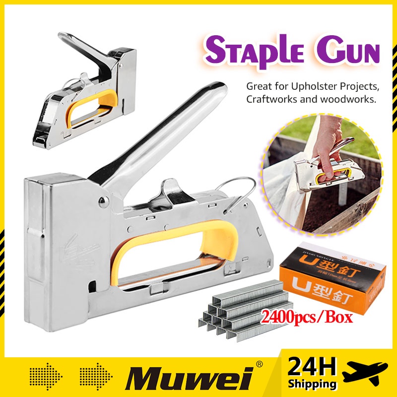 Heavy Duty Metal Powerful U-Shape Nails Stapler Gun / Nail Stapler 6 ...