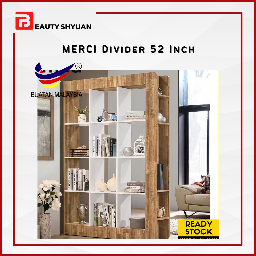 MERCI 52 Inch Partition Divider Partition Book Rack Book Shelf Rack ...