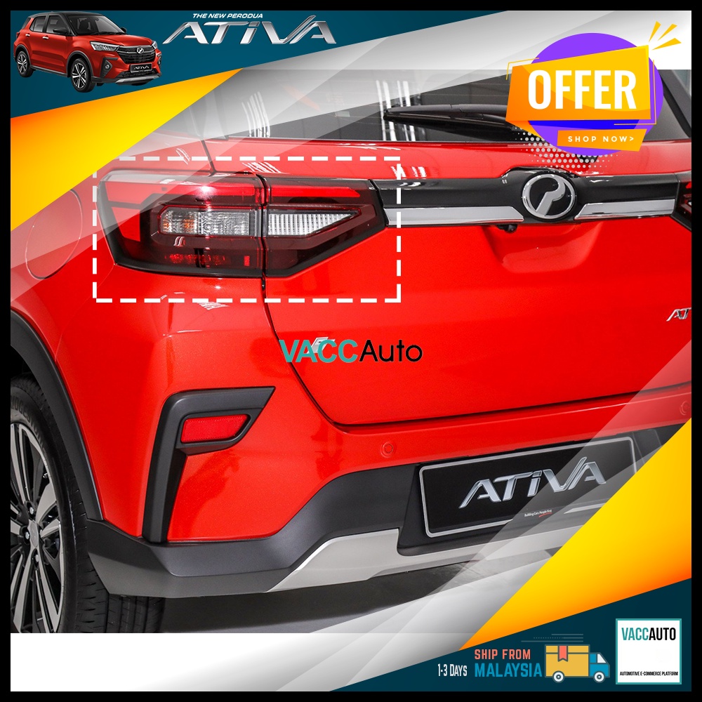 Perodua Ativa 2021 - 2025 Tail Lamp OR Head Lamp Carbon Fiber Design ...