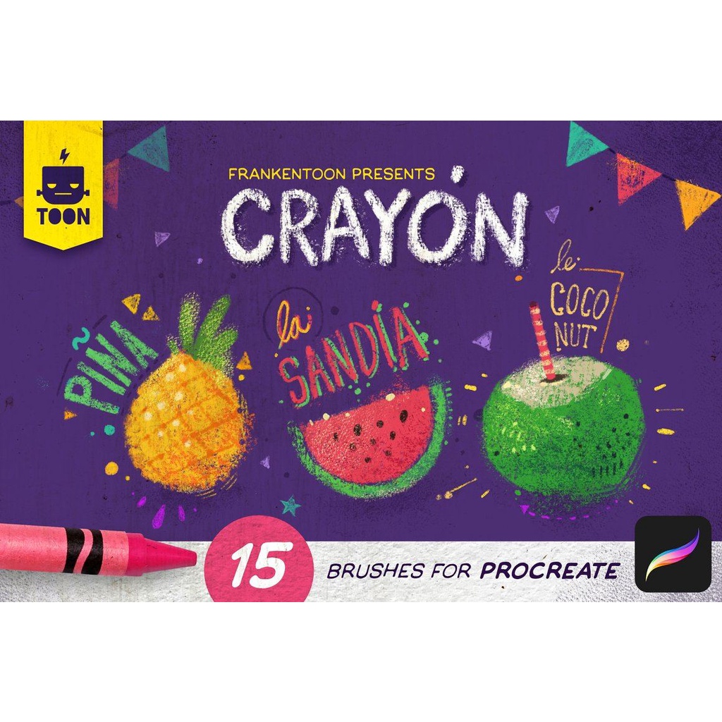 [P73] Procreate Crayon Texture Brushes | Procreate Brushes | Procreate ...