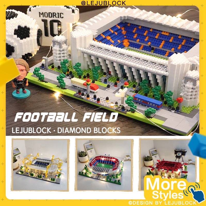 【🏟LEJUBLOCK💯】UEFA champions league football field building blocks ...