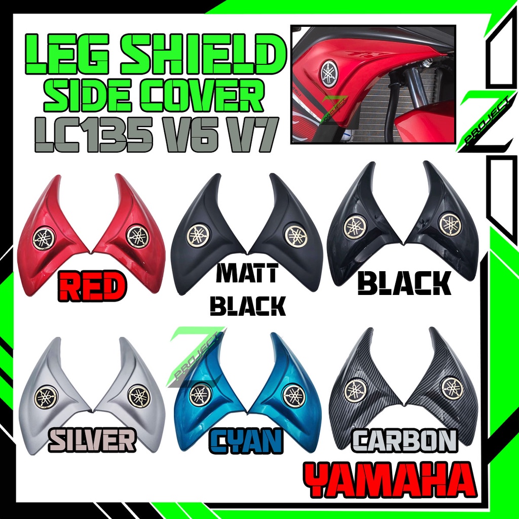 Yamaha Leg Shield Side Cover (Air Scoop) Lc135 New Lc135 V6 V7 Carbon ...