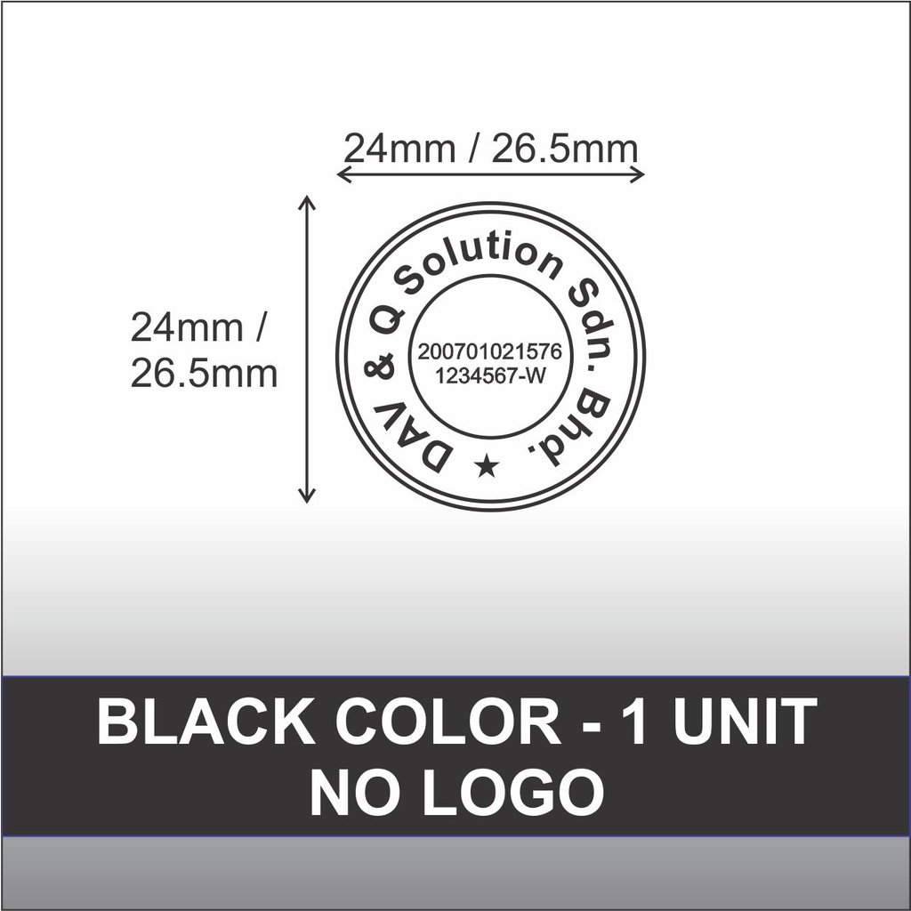 Rubber Stamp / Self Ink Rubber Stamp / Pre Ink Rubber Stamp / Company Round Chop (CUSTOM MADE ...