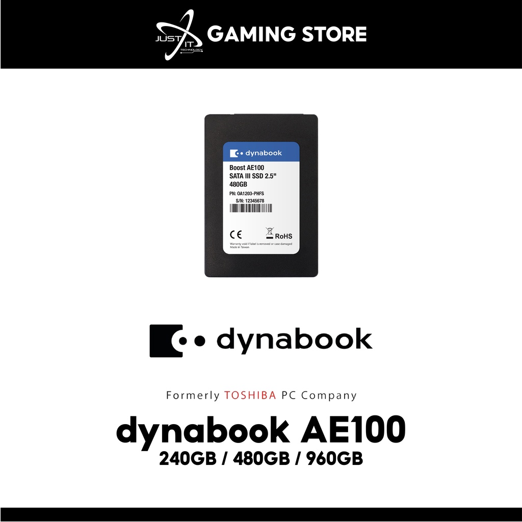 DYNABOOK BOOST AE100 2.5 SATA III SSD ( 240GB / 480GB / 960GB ...