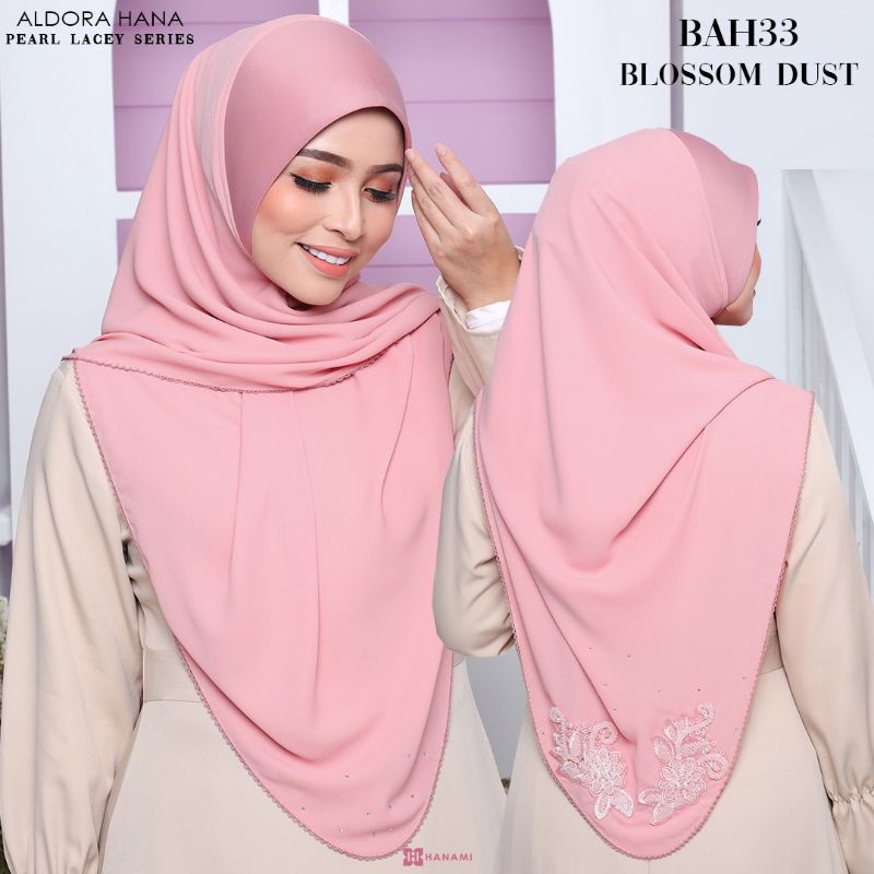 (Bawal Instant] Bawal Aldora Hana Pearl Lacey Series Hijabs By Hanami ...