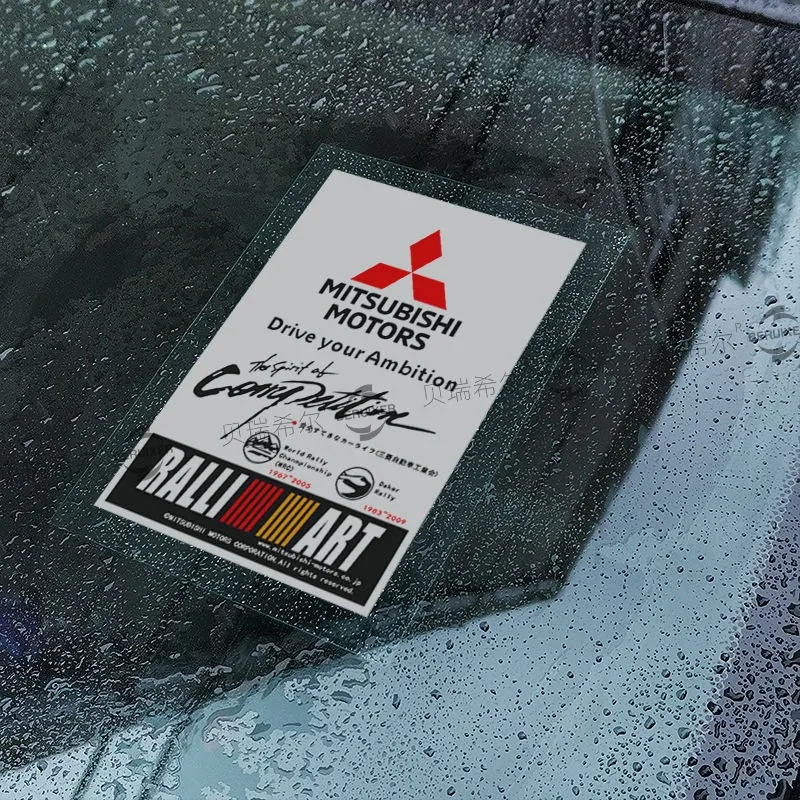 Mitsubishi Car Windshield Electrostatic Stickers Car Static Sticker ...