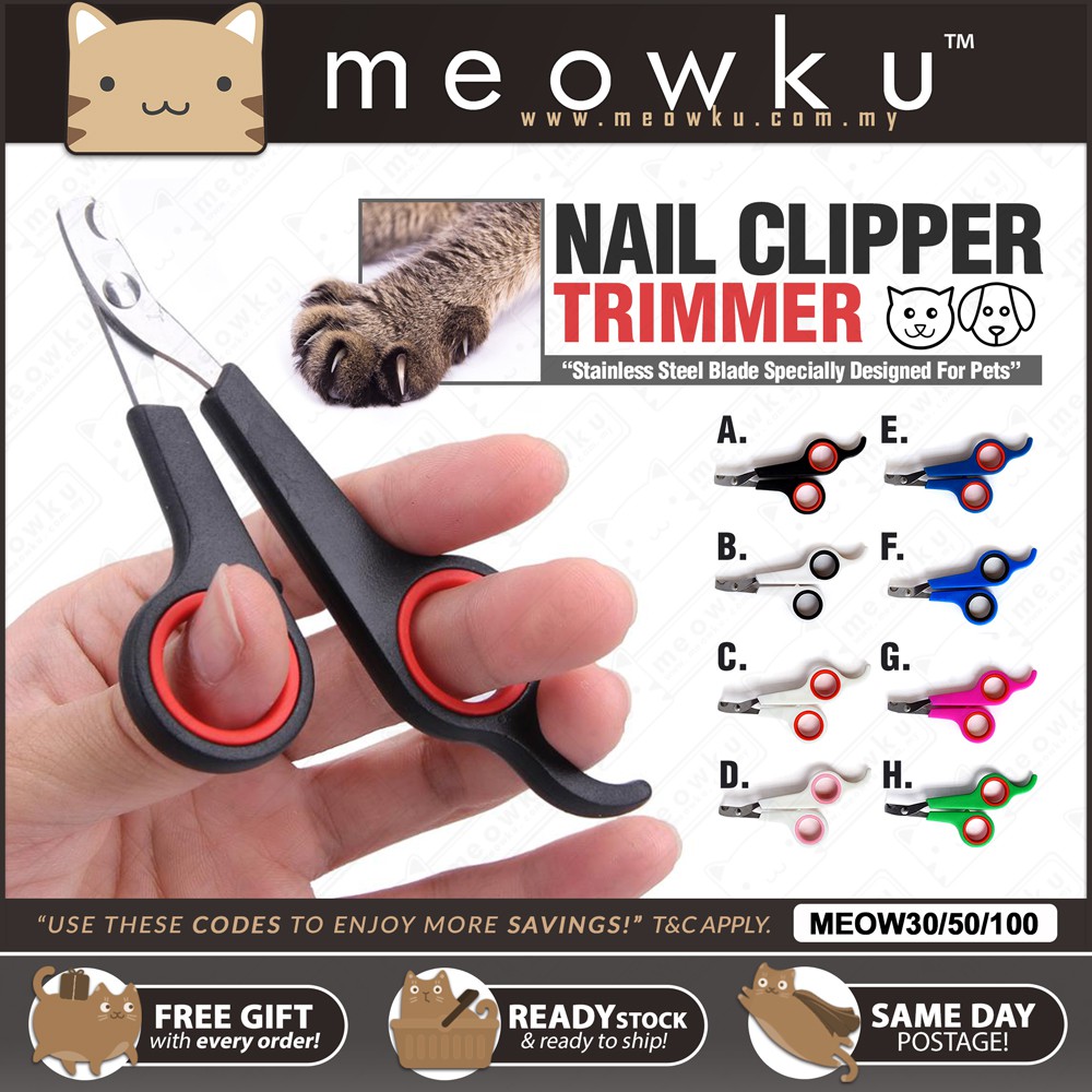 READY STOCK 🐱 Cat Dog Pet Nail Clippers Trimmer Grooming Basic Clipper ...