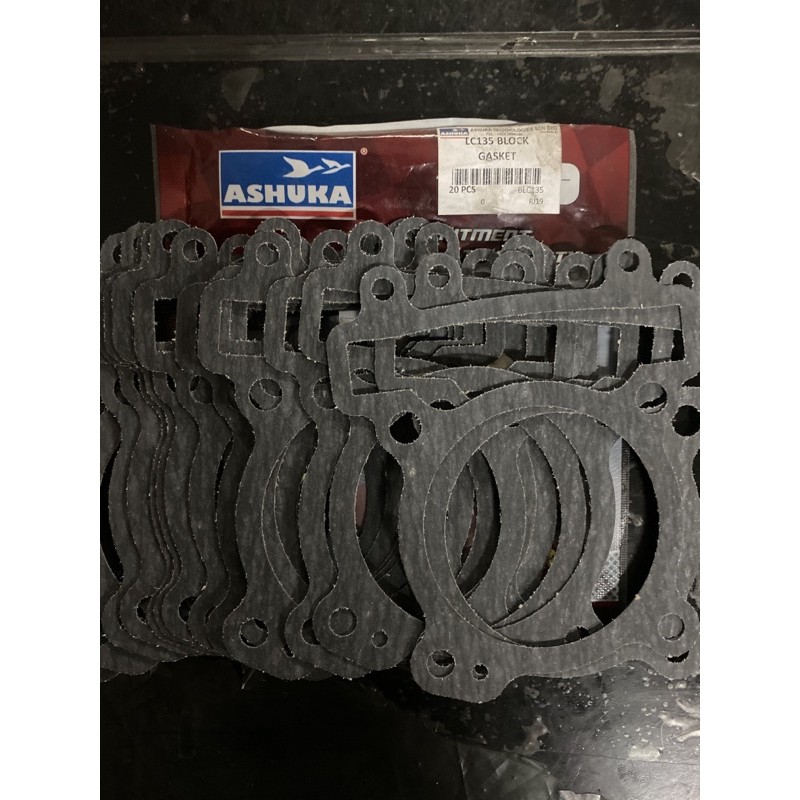 (HARGA 1 PCS) LC135 LC 4S 5S / Y15 BLOCK GASKET KERTAS 0.2MM 0.3MM 0 ...