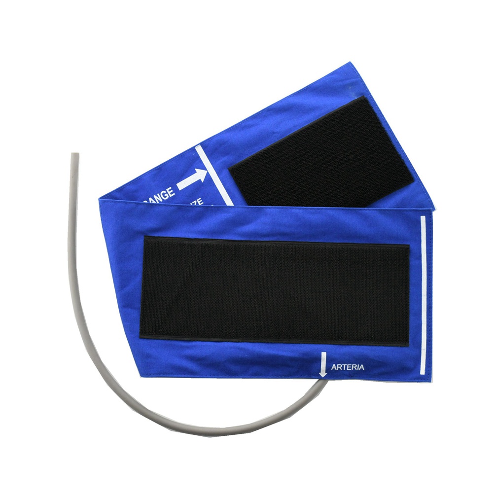V-LOCK Blue Cotton Patient Bp Adult Arm Nibp Cuff Reusable Single Tube ...