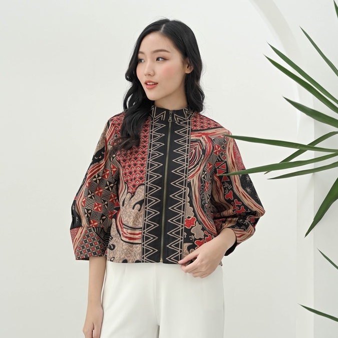 Outer 135 MTS/Women's Batik Jacket/Batik Uniform/Batik Outer | Shopee ...