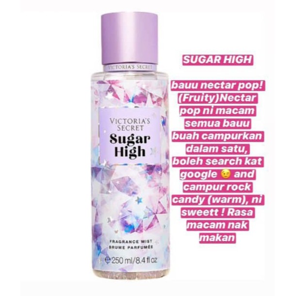 Victoria's Secret Sugar High Fragrance Mist 250ml | Shopee Malaysia