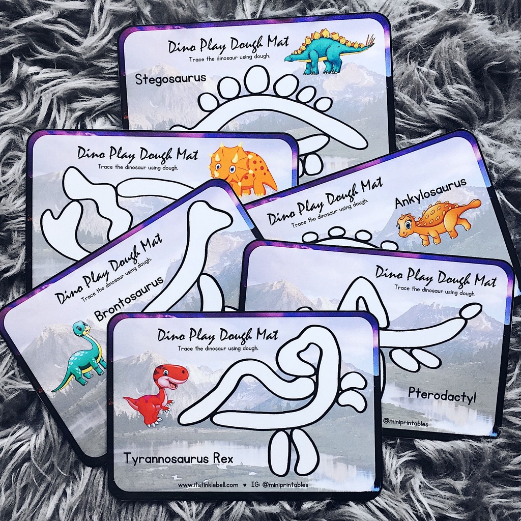 Dino Play Dough Mats | Shopee Malaysia