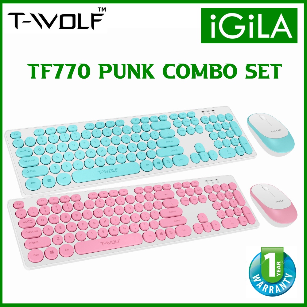 T-WOLF TF100 TF770 Wireless Keyboard and Mouse Set LIKE SPT6314 SPT6324 ...