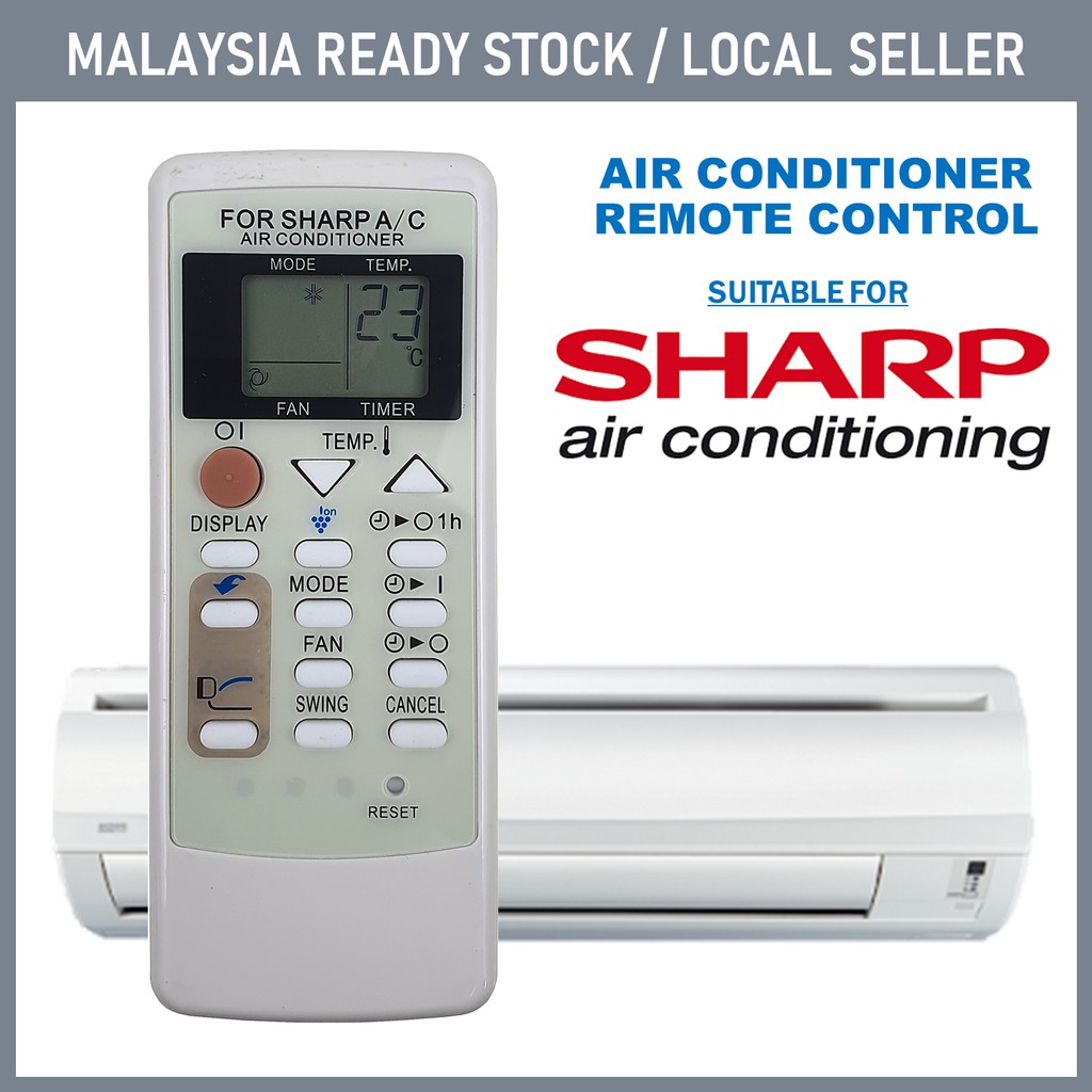 Sharp Air Cond Remote Control Replacement Ion Aircon Spare Part ...