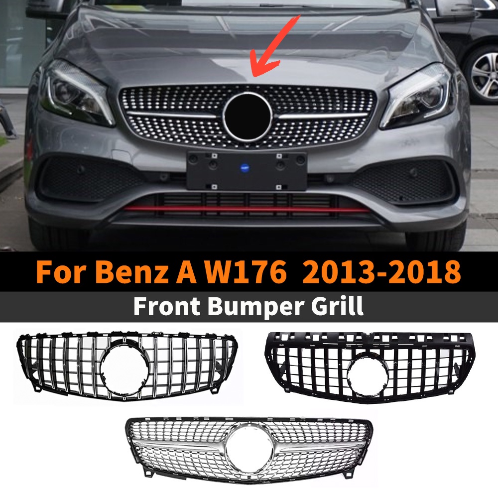 GT Diamond Front Bumper Grille Inlet Grill For Mercedes Benz A W176 A45 ...