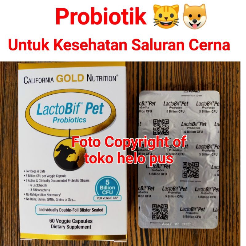 California Gold Lactobif Pet Probiotic Dog Cat Probiotic Dog Cat ...