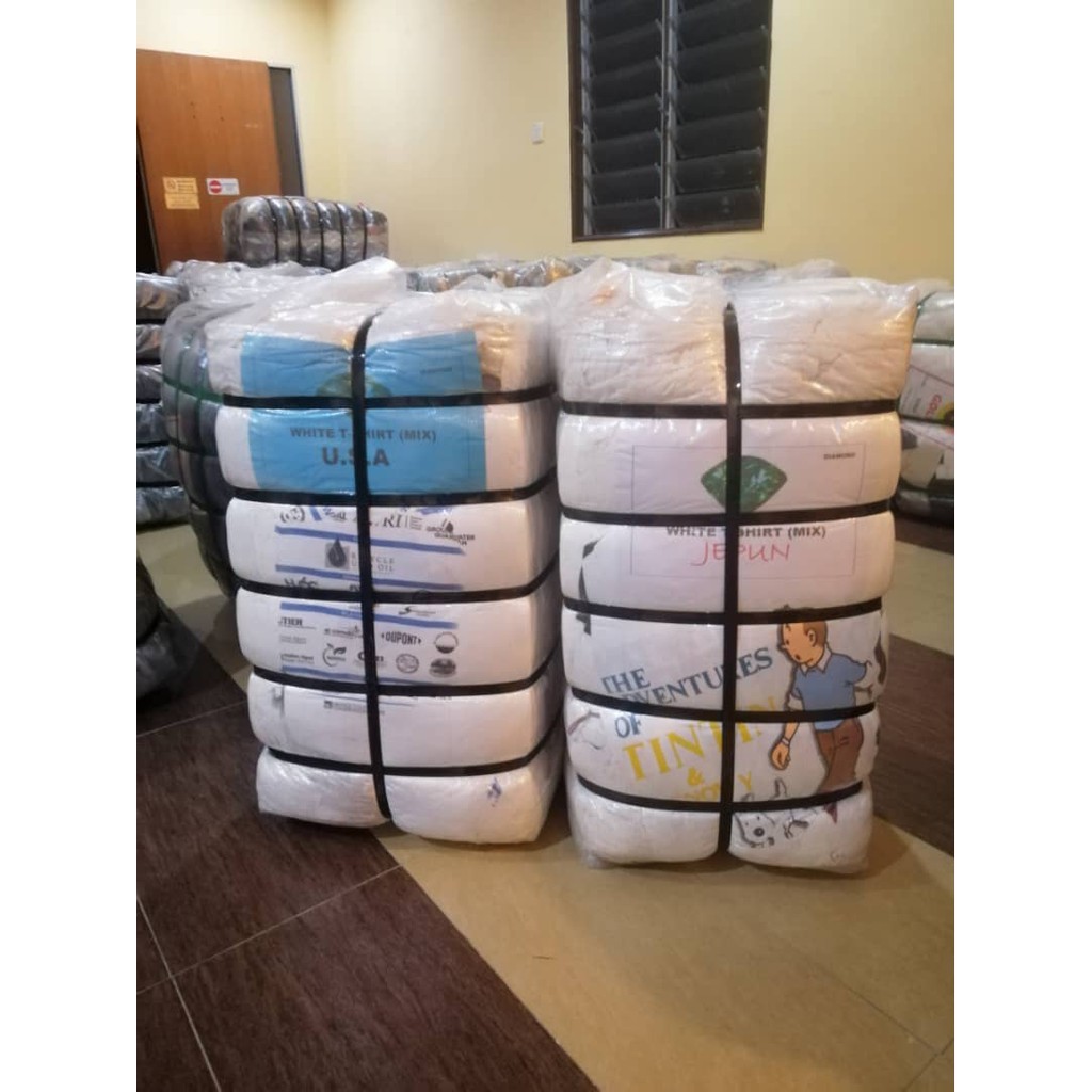 Bales / Guni / Tokol - MEN WHITE TSHIRT A 45KG JPN/USA 🍓READY STOCK🍓 ...