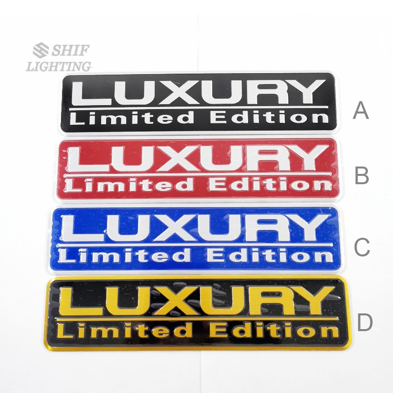 1 X Aluminum LUXURY Limited Edition Logo Car Auto Motor Emblem Badge ...