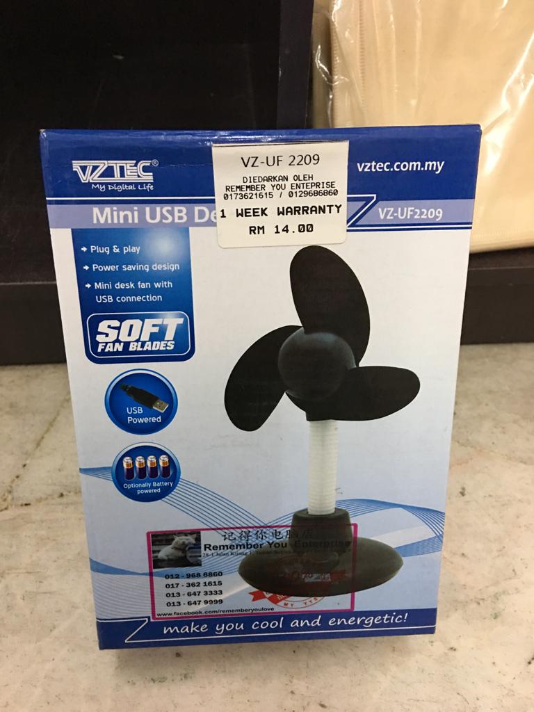 Vztec Mini Usb Desk Fan VZ-UF2209 | Shopee Malaysia