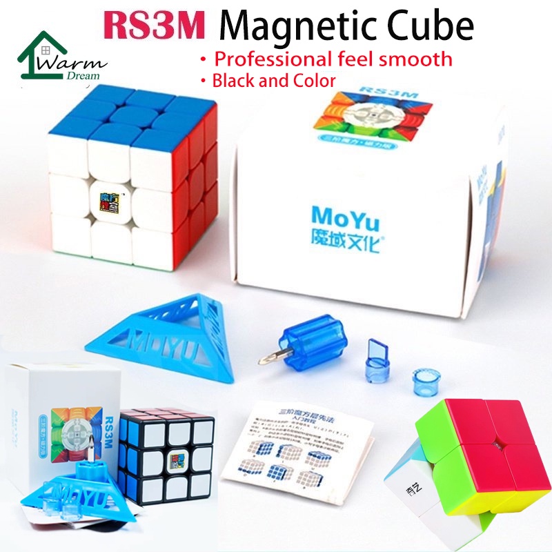 Moyu RS3M 2020 Magnetic Cube 3x3x3 Professional Speed Cube Magic Cube Meilong Rubiks Cube Qiyi ...
