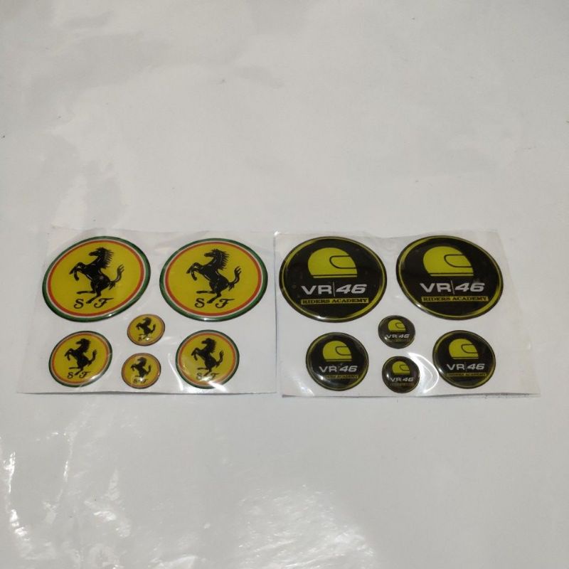 Embossed stickers One set of N max / AEROX variations of Ferrari & VR46 ...