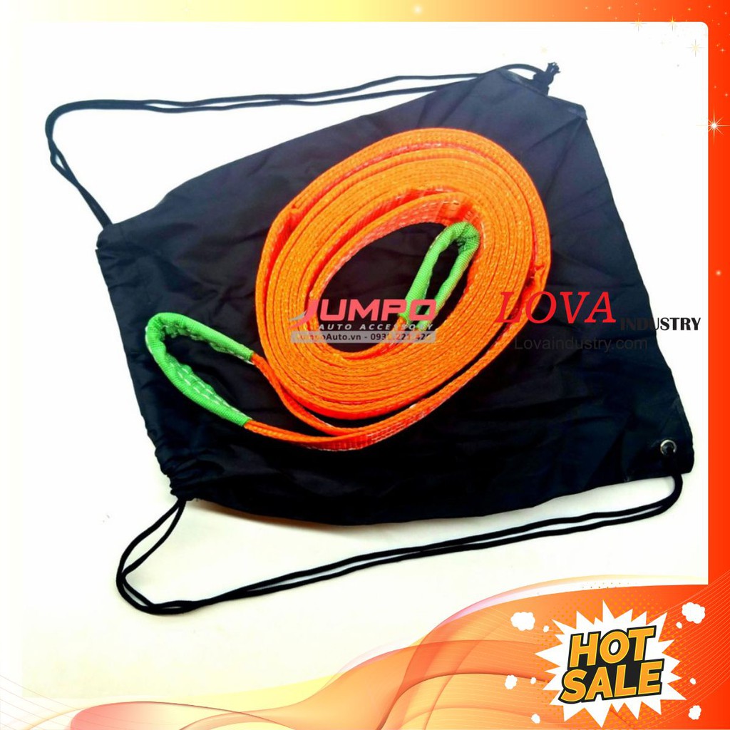 (Quality) Car rescue towing cable 5 tons 4 meters 50mm version with 2 ...